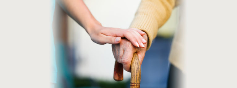 patient-with-cane | Harmony Health Home Care